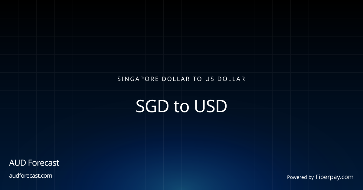 SGD to USD - Singapore Dollar to US Dollar Exchange Rate SGD to USD - Singapore Dollar to US Dollar Exchange Rate